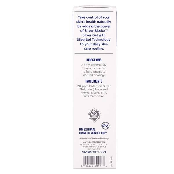 American Biotech Labs Silver Biotics, Silver Gel, SilverSol Nano-Silver ...